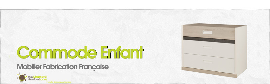 Commode Enfant en Bois pour Chambre Design de Fille et Garçon