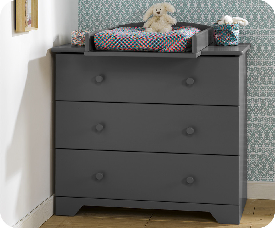 commode table a langer grise