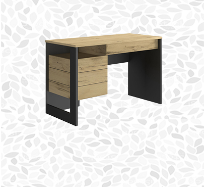 Bureau Adulte en Bois avec Rangements. Design pratique et Moderne.
